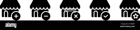 Icon Store With Buttons Plus Minus Check And Cancel Editable File