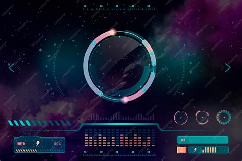 Premium Vector Technology Interface Template Design Elements Vector