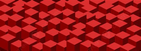 Dark Red Three Dimensional Blocky Background Red Decorative Pattern