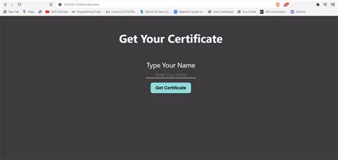 Github Isha Certificate Generator