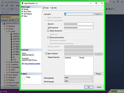 Reset mật khẩu SA trong Sql Server wikiHow