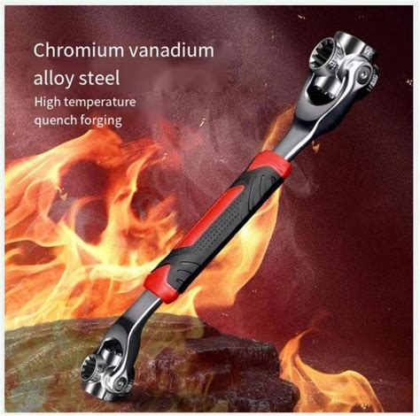 Multi Functional 48 In 1 Wrench 360 Degree Rotatable Wrench Non Slip