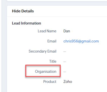 Customise Your Zoho CRM System Field Labels A CRM
