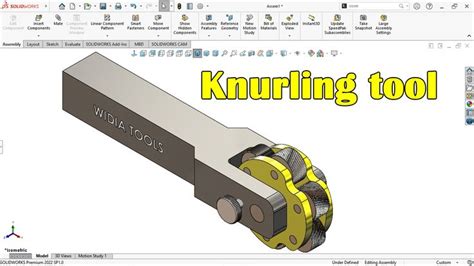 Design Of Knurling Tool In Solidworks। Tutorial For Beginners