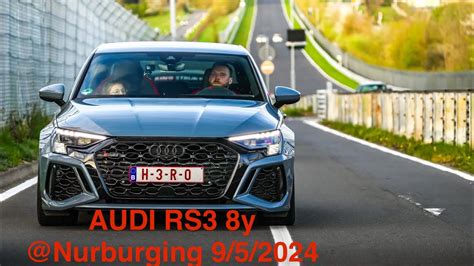 RS3 8Y Nurburgring VERY Close Call R8 Nordschleife Daughter