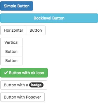 Button Bootstrap NSB App Studio