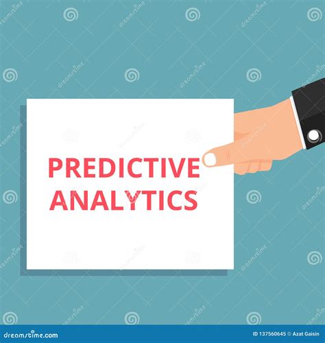 Text Sign Showing Predictive Analytics Stock Illustration