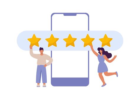 Happy And Satisfied Vector Customer Flat Man And Woman Giving Five