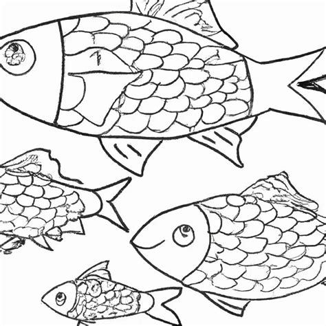 Cardume De Peixes Desenhos Para Imprimir E Colorir