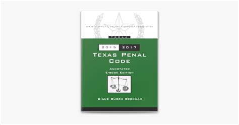 ‎texas Penal Code 2015 2017 On Apple Books