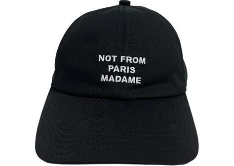 Drole De Monsieur La Casquette Slogan Hat Black Mens Ss24 Us