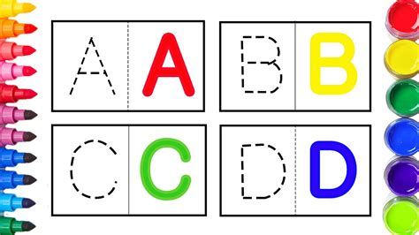 네모칸 안에 Abc Song 들으면서 점선 따라 대문자 알파벳 쓰기 영어놀이 Alphabet Song Write Alphabet 토이몽 팡팡놀이