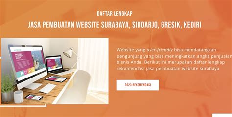 20 Rekomendasi Jasa Pembuatan Website Surabaya 2023