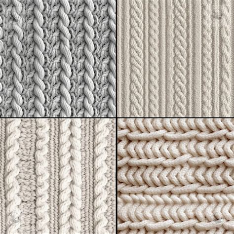 Wool Knit Digital Paper Seamless Knitted Chunky Sweater Texture