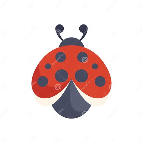 Cute Ladybug Opening Wings Getting Ready To Fly Stock Illustration Illustration Of Flying