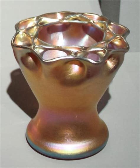 Tulip Vase With Devided Mouth 1913 Louis Comfort Tiffany
