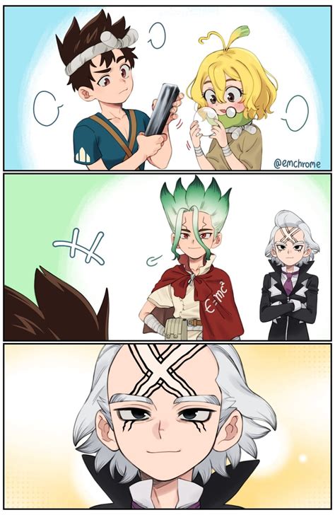 Ishigami Senkuu Suika Xeno And Chrome Dr Stone Drawn By Emchrome