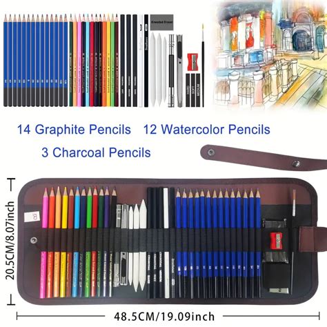 Набір для малювання олівцем набір для малювання вугіллям Temu Poland