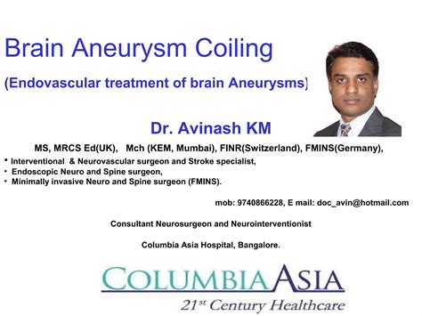 Brain Aneurysm Coiling Ppt