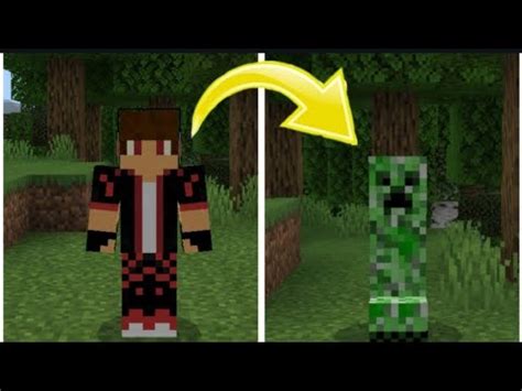 How To Turn Into ANY MOB In Minecraft Pe NO MODS YouTube