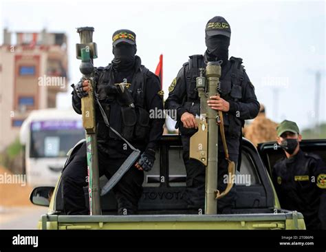 Members Of The Al Quds Brigades The Military Wing Of The Islamic Jihad