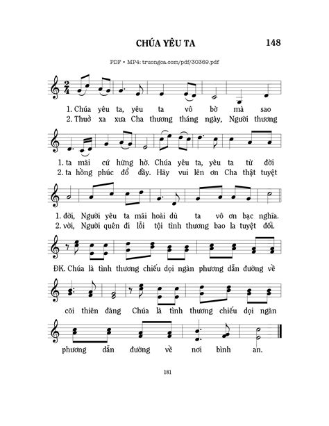 Sheet Chúa Yêu Ta Pdf Lời And Hợp âm Nốt Nhạc