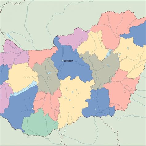 Hungary Maps Vector Maps For Adobe Illustrator