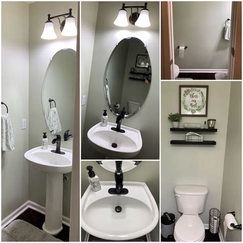 Behr Sawgrass Paint For Farmhouse Half Bath