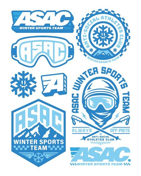 Winter Sports Logo And Branding Designs Winter Themed Logos Winter