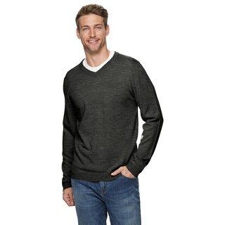 Mens Apt 9® Merino Wool Blend V Neck Sweater Vneck Sweater Mens