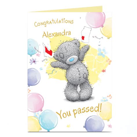 Buy Personalised Tatty Teddy Congratulations Card You Passed For Gbp