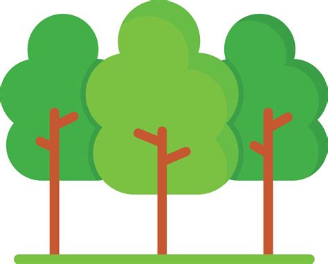Forest Flat Icon 11510622 Vector Art At Vecteezy