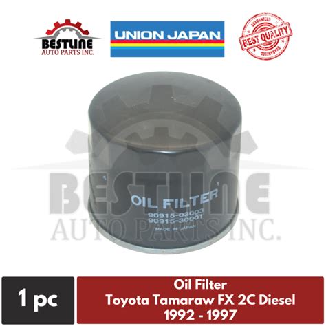 Oil Filter C 112 For Toyota Tamaraw Fx 1992 1997 Diesel Toyota 2c