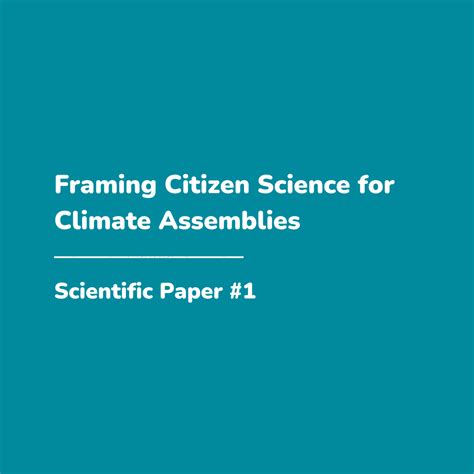 Framing Citizen Science For Climate Assemblies Climas