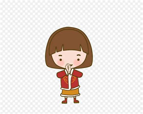 小女孩拜年png图片素材下载 图片编号10301768 png素材网