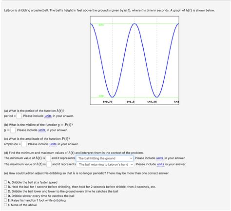 A ﻿what Is The Period Of The Function Ht Period