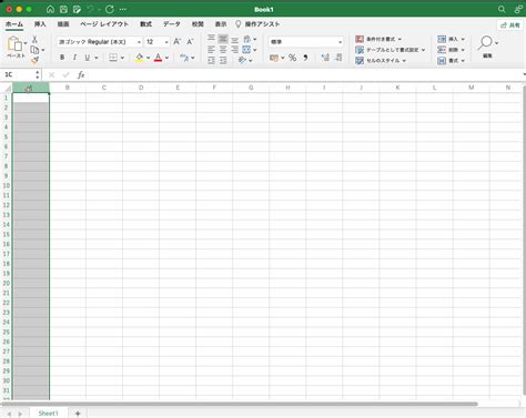 Excelの列や行をマウスで一気に同じ幅にする Macでexcel時短技 Excelの列や行をマウスで一気に同じ幅にする Macでexcel時短技