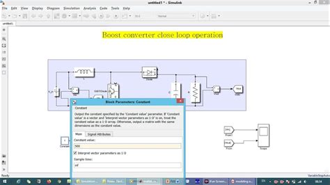 Close Loop Boost Converter Using Simulink Matlab Simulation On Boost Converter Youtube