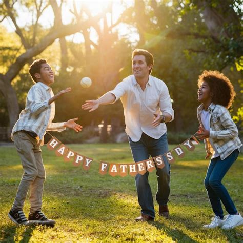 Premium Photo Happy Fathers Day Celebration