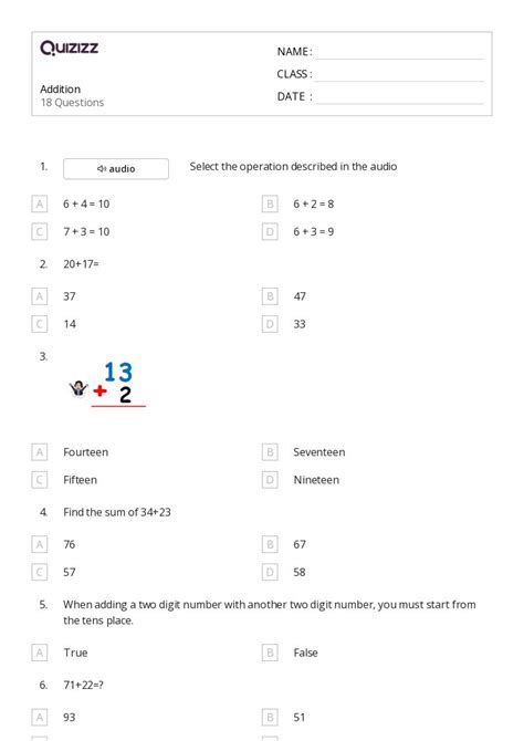 50 Three Digit Numbers Worksheets For 1st Class On Quizizz Free