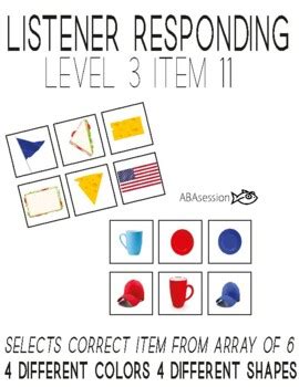 Listener Responding 11M Colors Shapes By ABAsession TPT