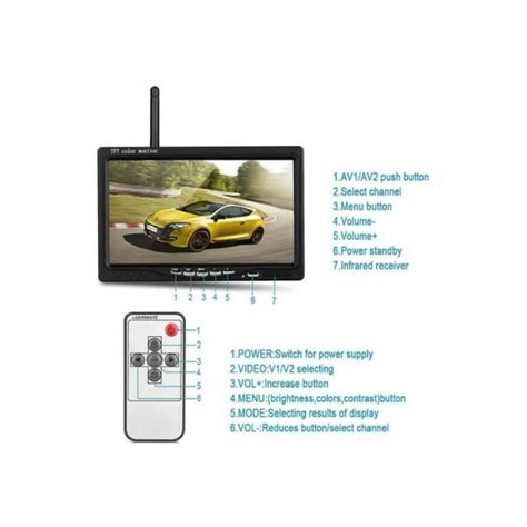 Комплект безжична двойна камера за заден ход резервна камера с Lcd монитор 7 Emag Bg