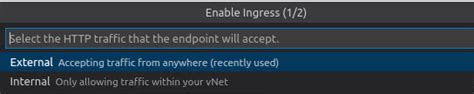 There Is An Enable Ingress Option When Executing Disable Ingress