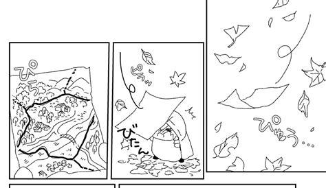 「次回、飛んできたなぞの地図 」もこもの漫画