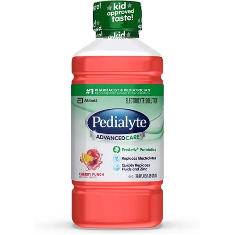 Pedialyte Advanced Care Cherry 33 8 Oz 8 Count — Home Health Nutrition