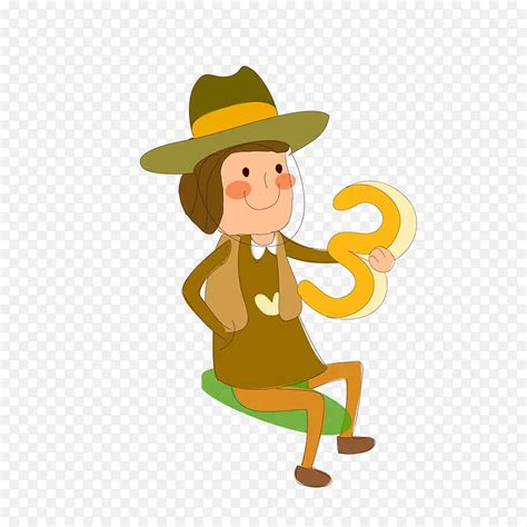 卡通拿着数字的儿童人物png图片素材下载 图片编号9763983 Png素材网