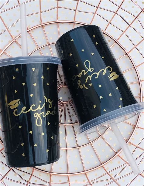 Graduación Ideas para regalos de graduación Vasos de vinilo Regalos