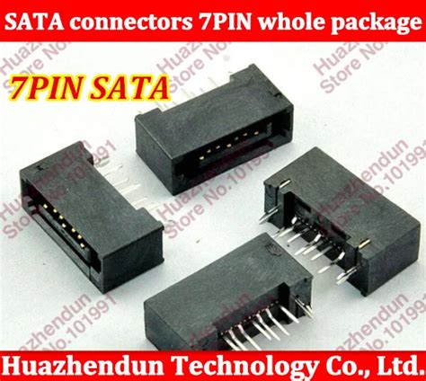 100pcs Lot Sata Connectors 7pin Whole Package With Harpoons Locate