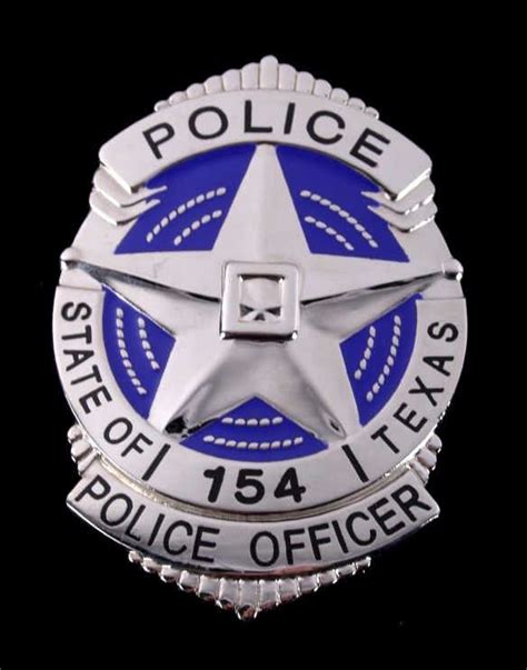 State Of Texas Police Officer Badge