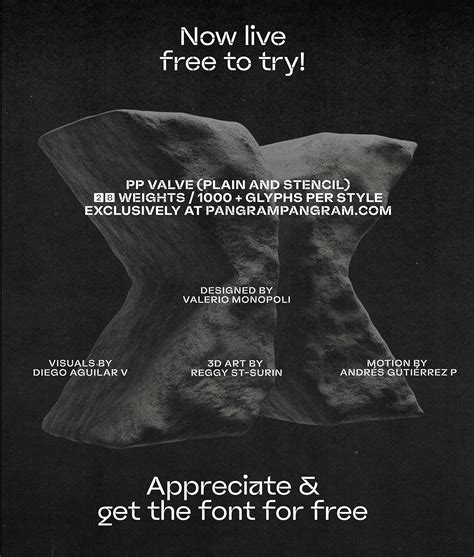 Valve Free Font Behance